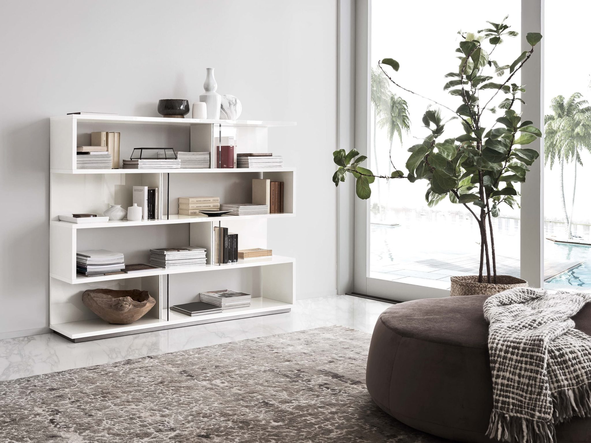 Alf Italia Artemide Bookcase - Furnitalia | Modular Italian Elegance ...