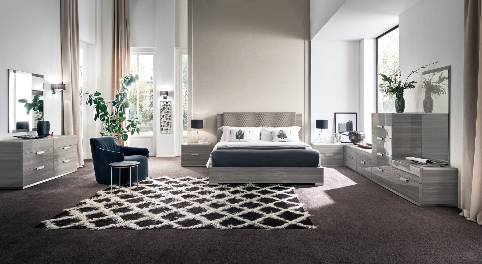 Alf Italia IRIS California King Bed - Furnitalia | Contemporary Comfort ...