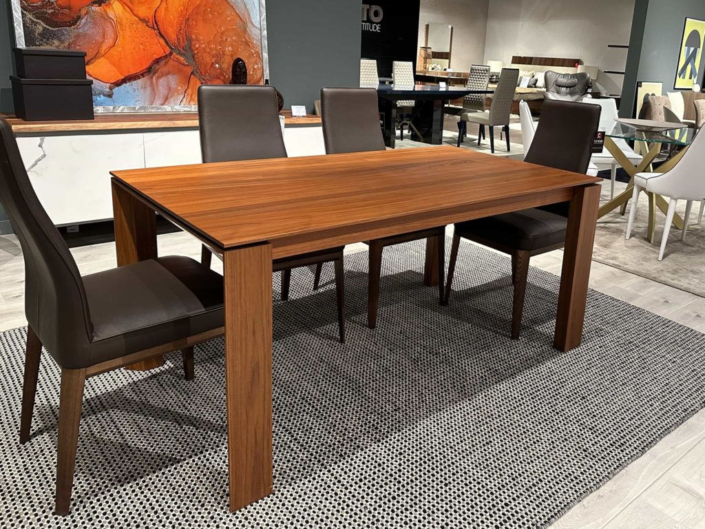 Calligaris Omnia Dining Table Walnut - Furnitalia | Contemporary ...