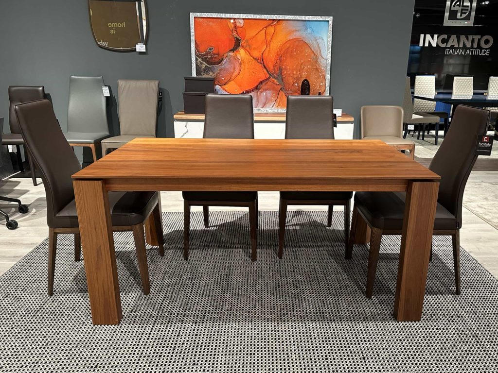 Calligaris Omnia Dining Table Walnut - Furnitalia | Contemporary ...