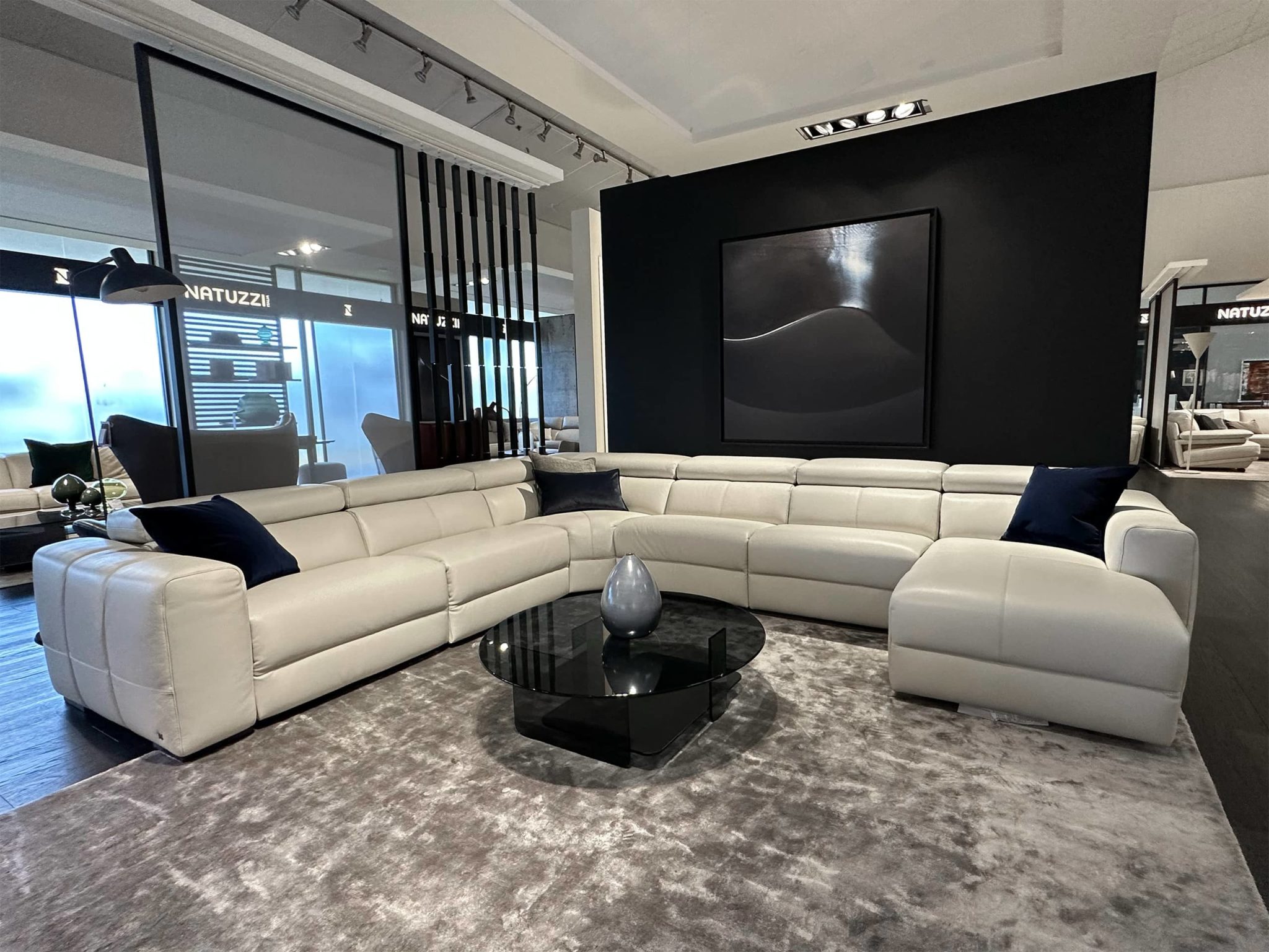 Natuzzi Italia Balance 6pc Sectional - Furnitalia | Contemporary ...