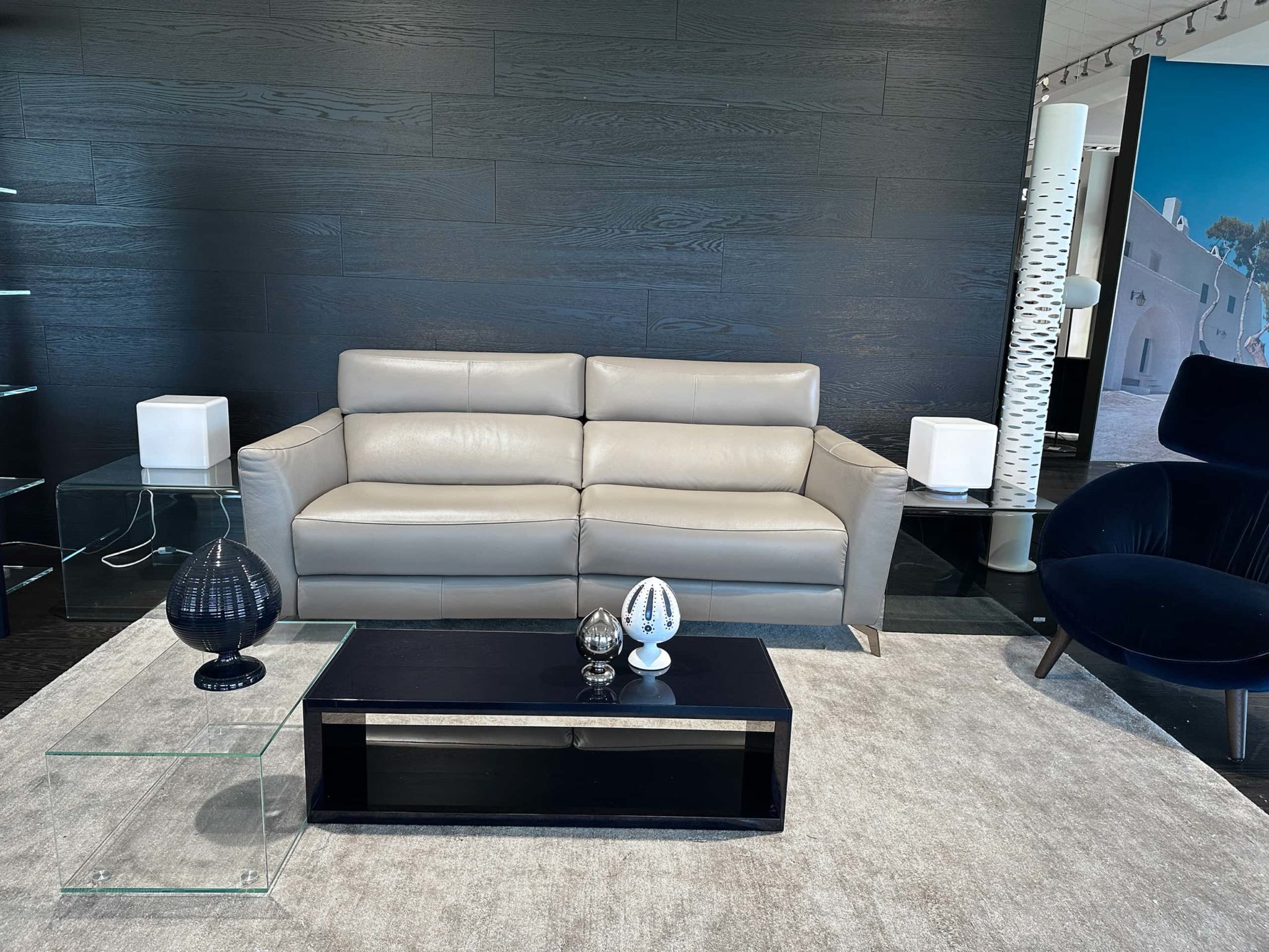 Natuzzi Italia Stan Sofa Grey - Furnitalia | Contemporary Italian ...