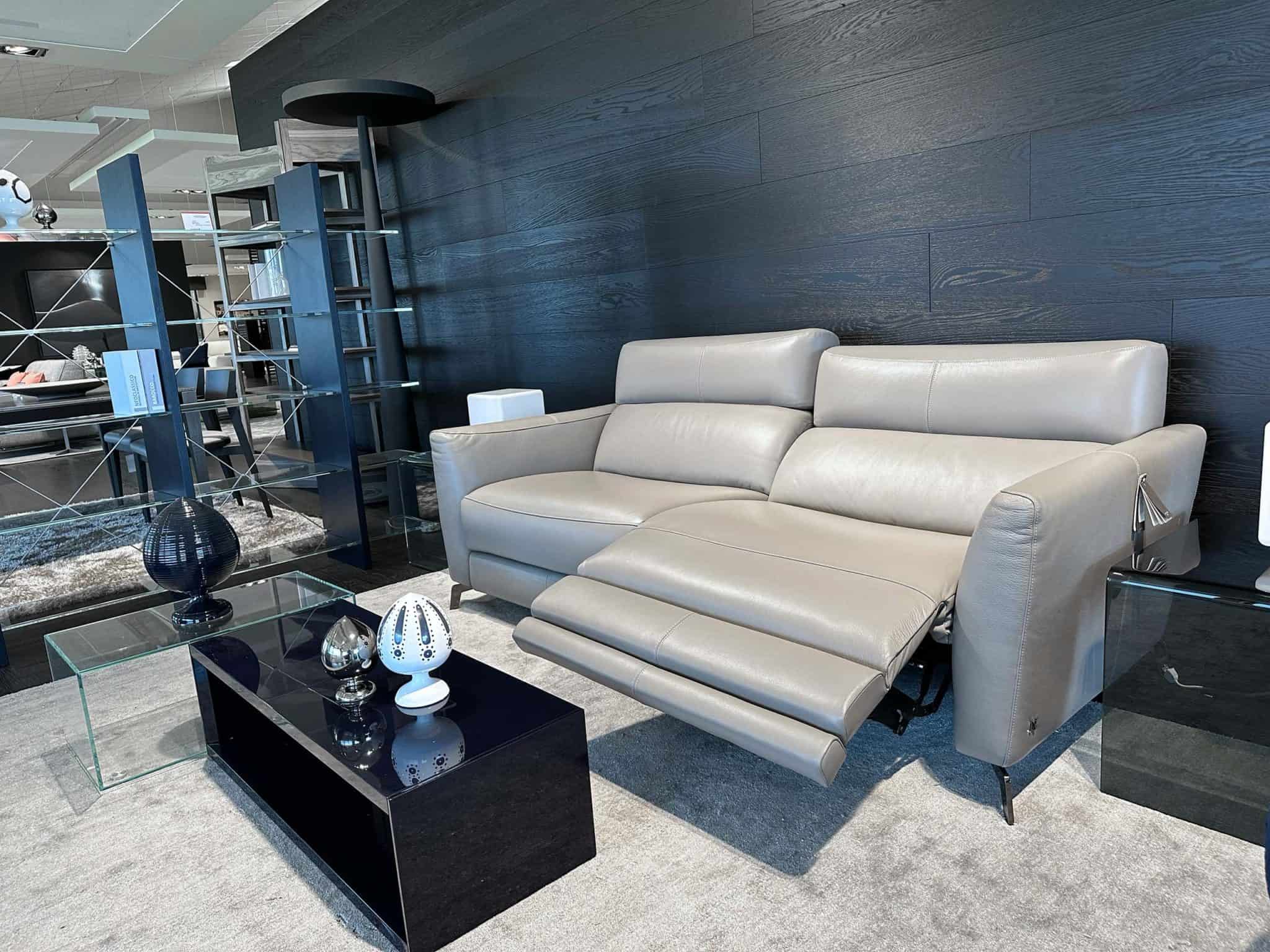 Natuzzi Italia Stan Sofa Grey - Furnitalia | Contemporary Italian ...