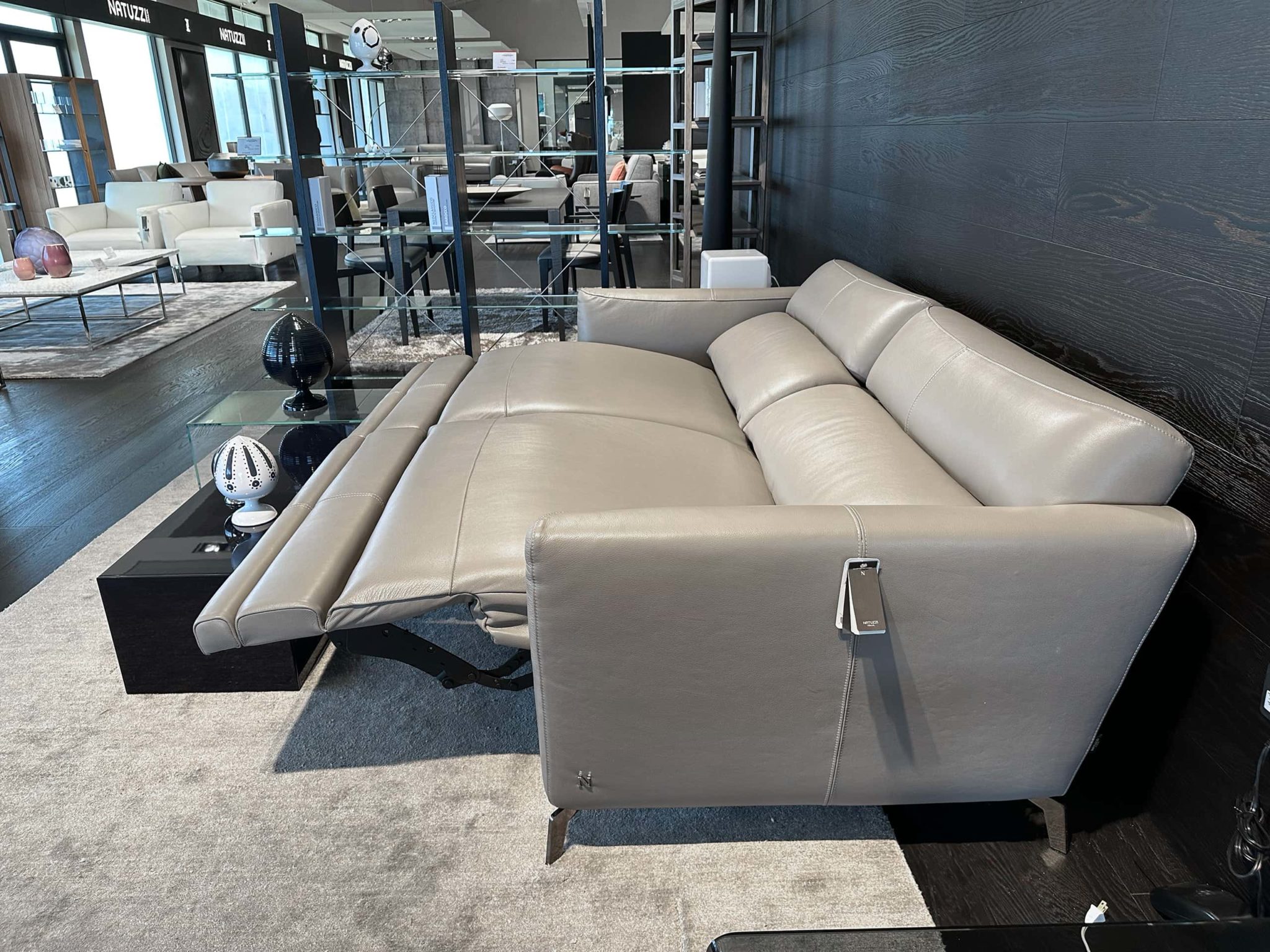 Natuzzi Italia Stan Sofa Grey - Furnitalia | Contemporary Italian ...