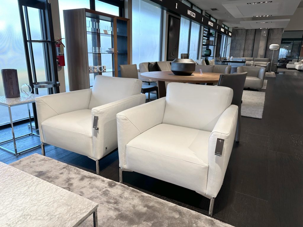 Natuzzi Italia Tratto Armchair White - Furnitalia | Contemporary ...