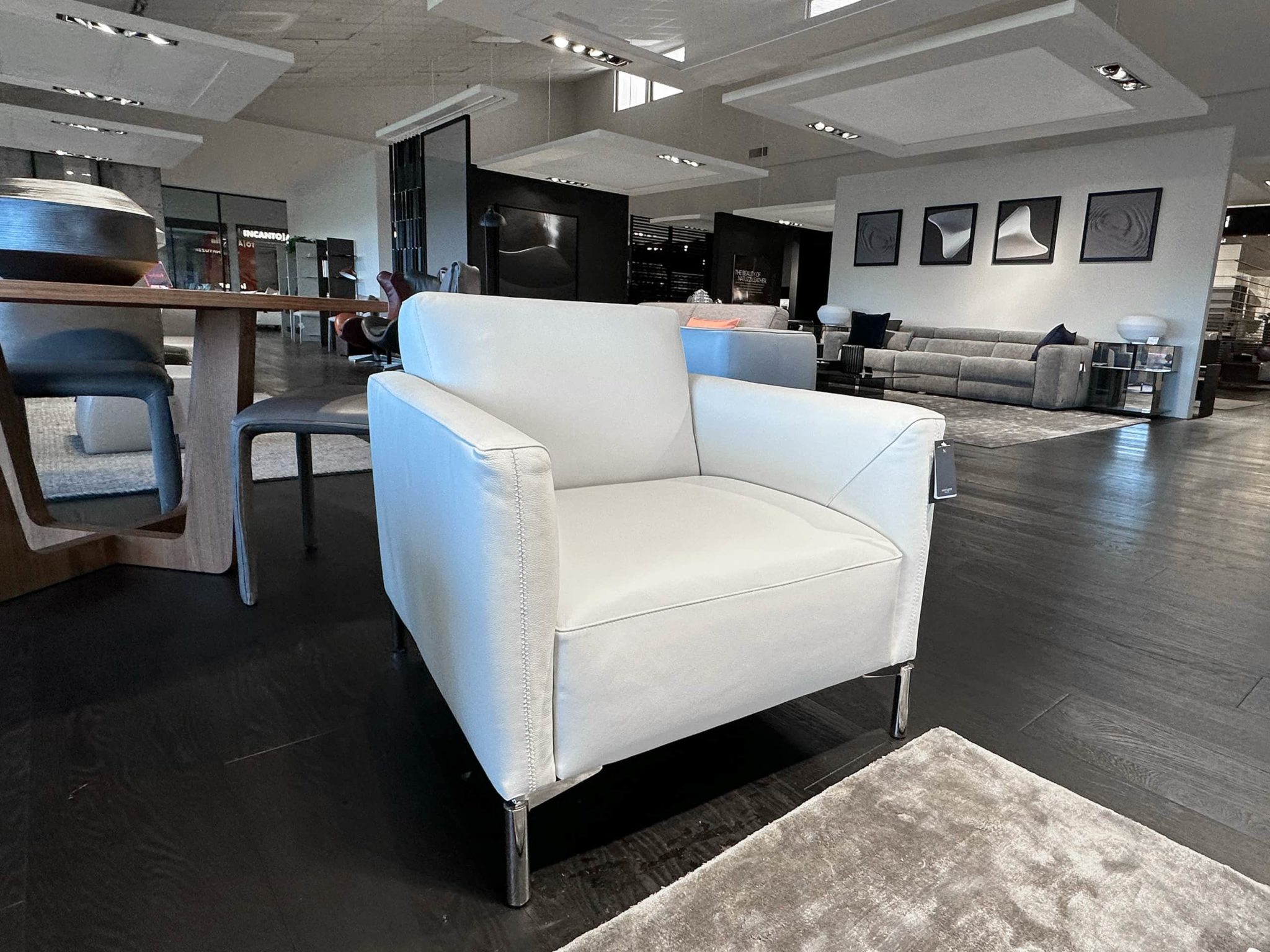 Natuzzi Italia Tratto Armchair - Furnitalia | Sleek Urban Elegance