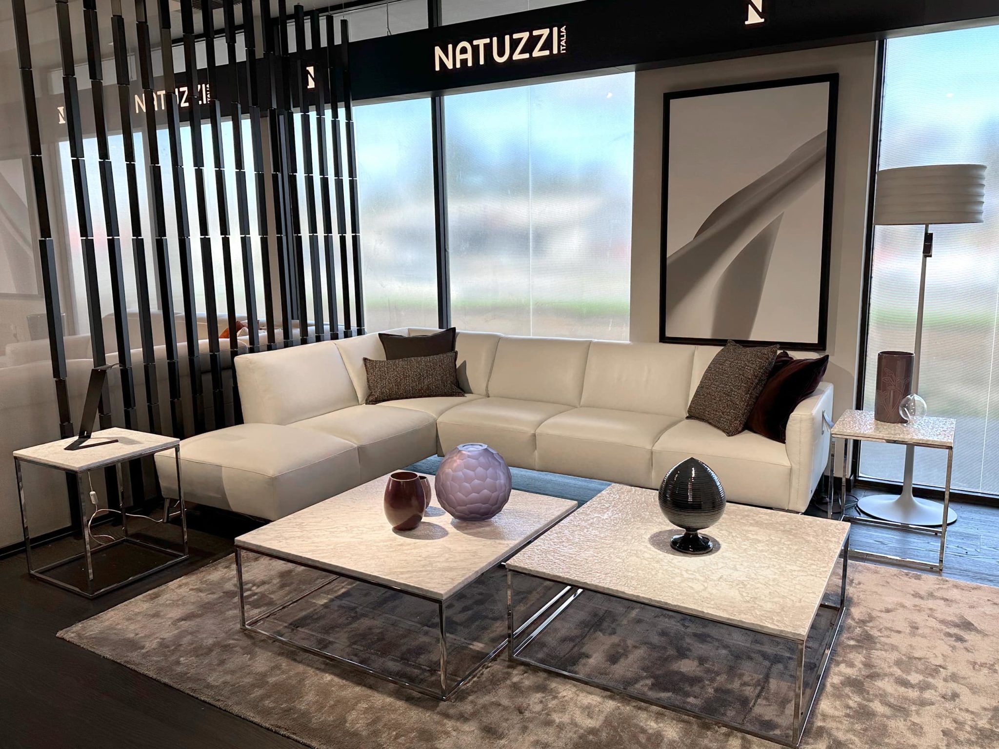 Natuzzi Italia Tratto Sectional White - Furnitalia | Contemporary ...