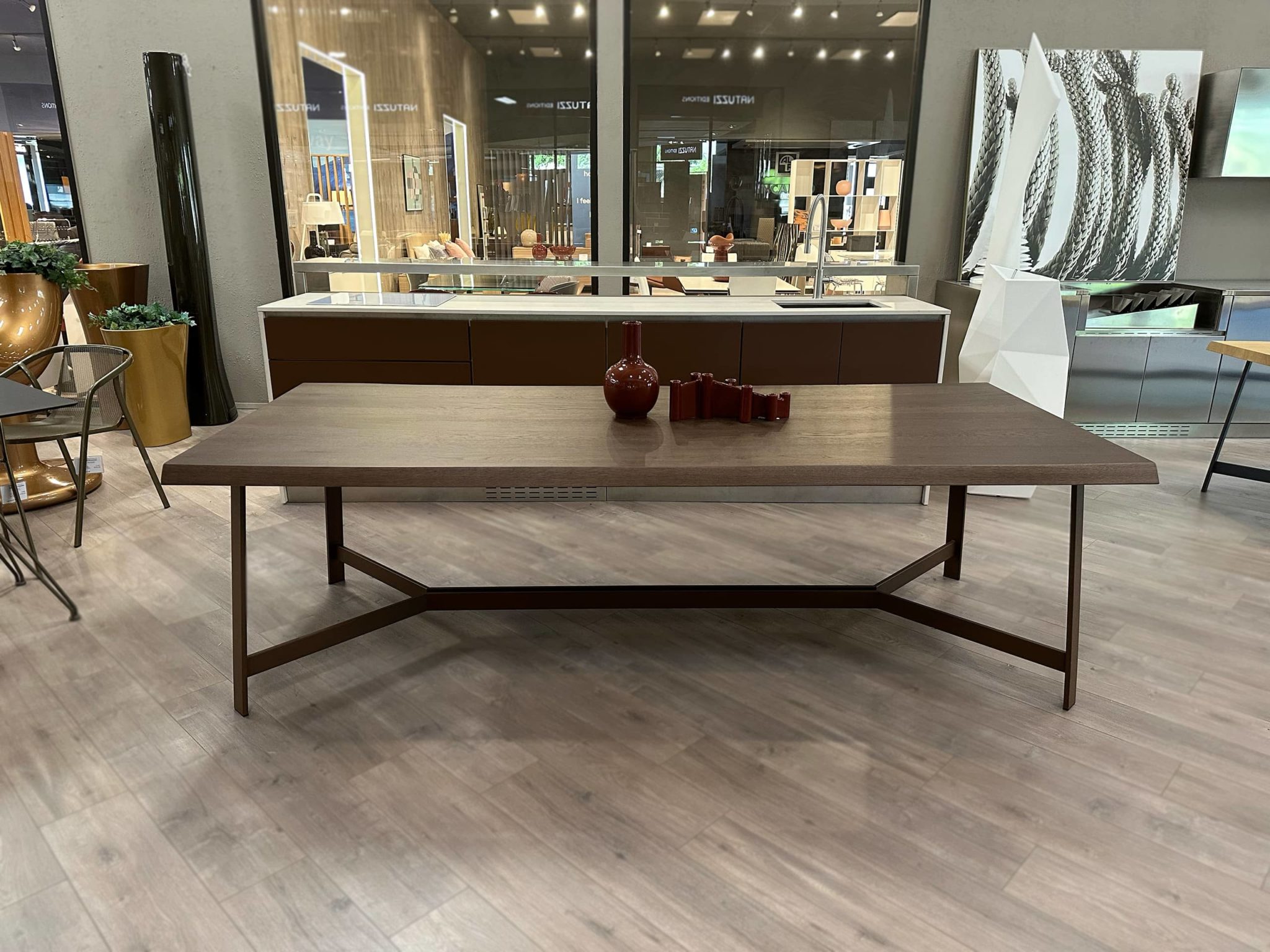 Calligaris Status Dining Table Dark Oak - Furnitalia | Contemporary ...