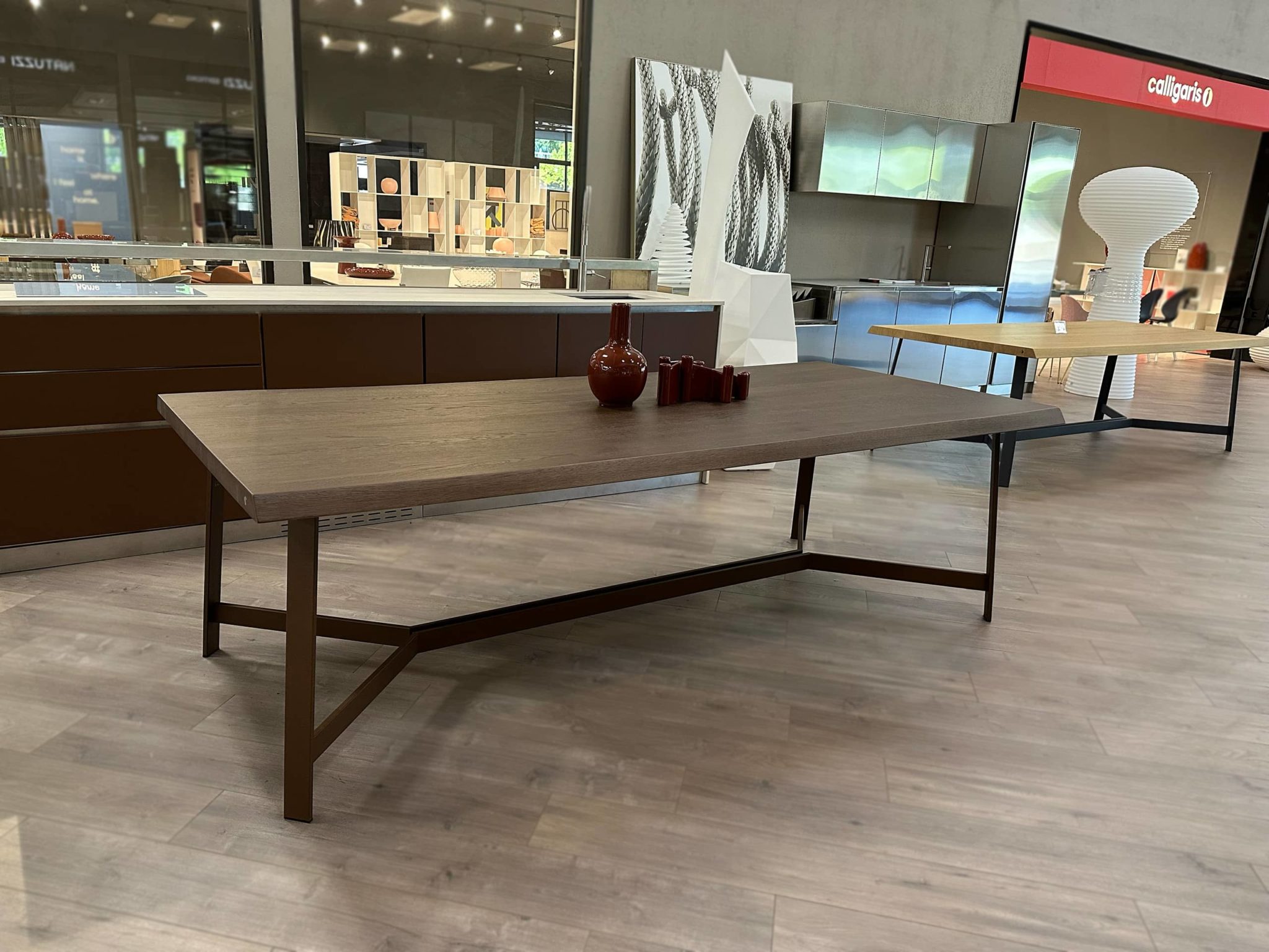 Calligaris Status Dining Table Dark Oak - Furnitalia | Contemporary ...