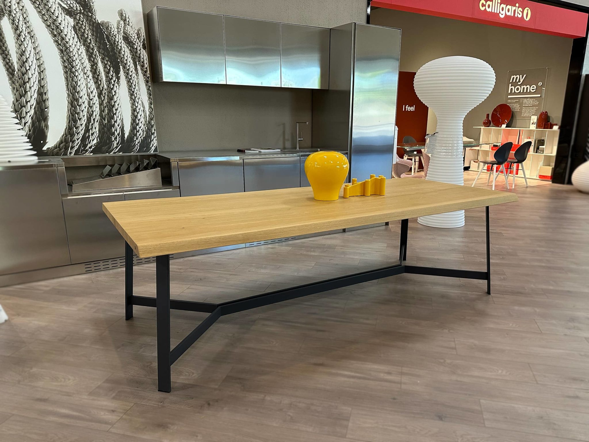Calligaris Status Dining Table Natural Oak - Furnitalia | Contemporary ...