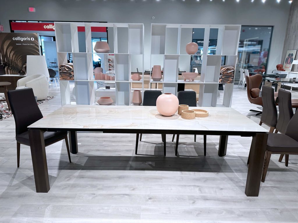 Calligaris Omnia Extendable Table Golden Onyx - Furnitalia ...