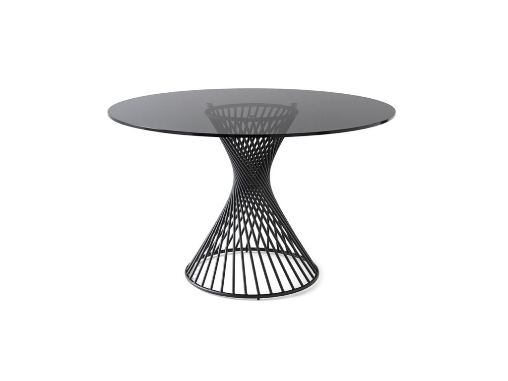 Calligaris Vortex Round Glass Table - Furnitalia | Contemporary Italian ...
