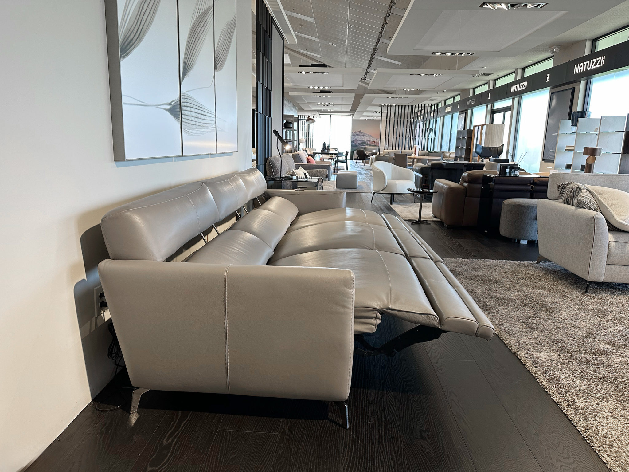 Natuzzi Italia Stan 3pc Sofa Grey - Furnitalia | Contemporary Italian ...