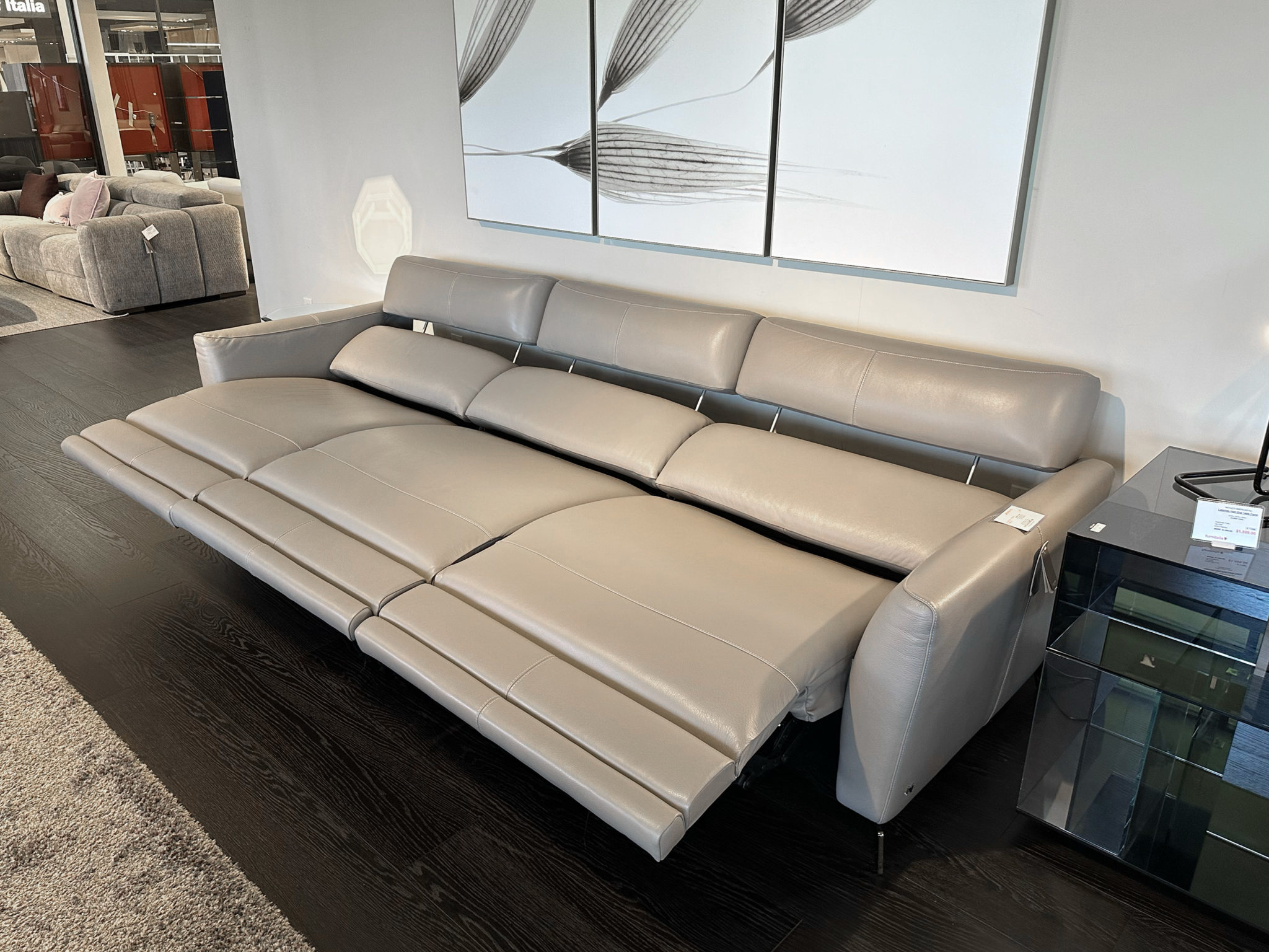 Natuzzi Italia Stan 3pc Sofa Grey - Furnitalia | Contemporary Italian ...