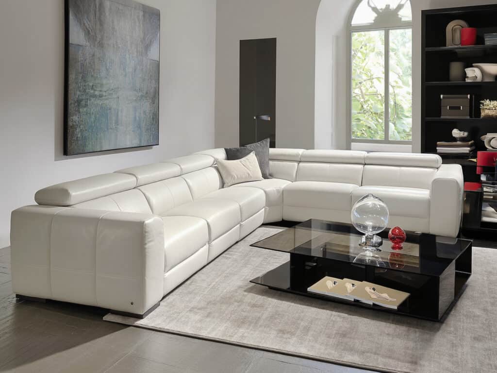 Natuzzi Italia Balance Power Sectional 5pc - Furnitalia | Luxurious ...
