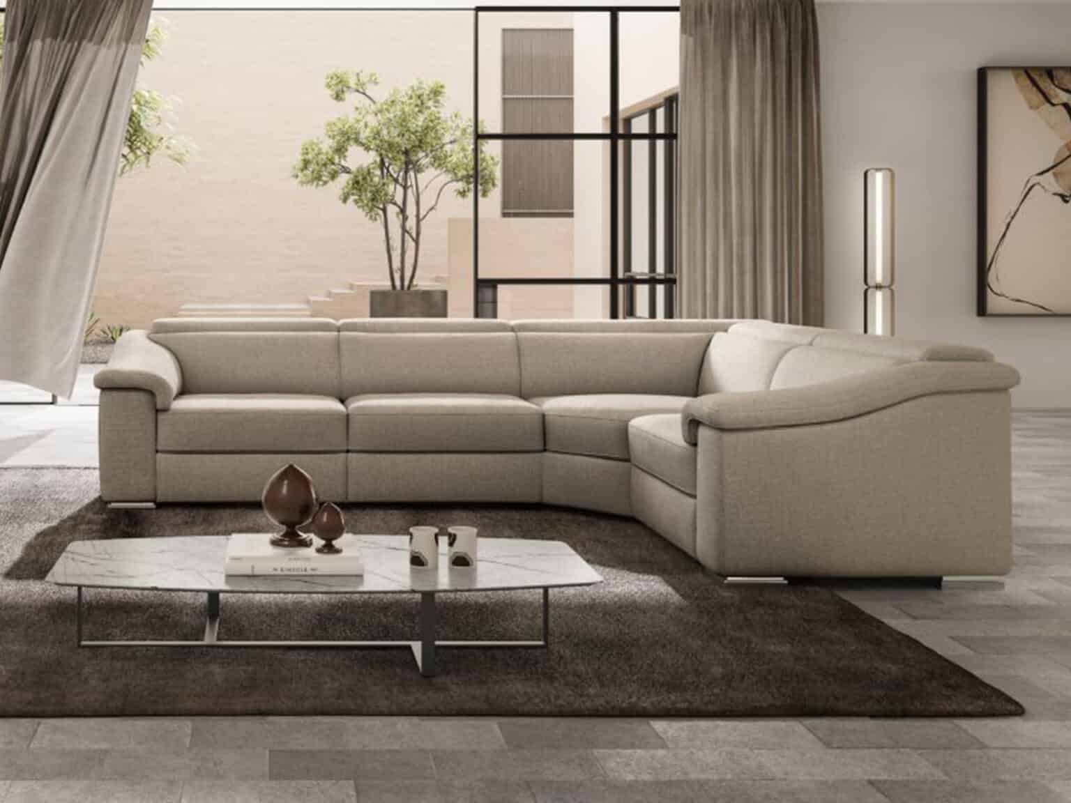 Natuzzi Italia Brick Sectional - Furnitalia | Classic Motion Sofa with ...