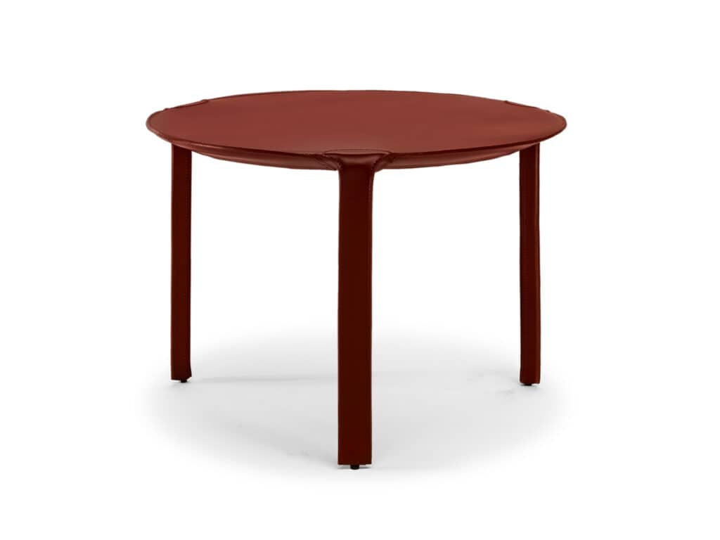 Natuzzi Italia Album Leather Side Table - Furnitalia | A Sculptural ...